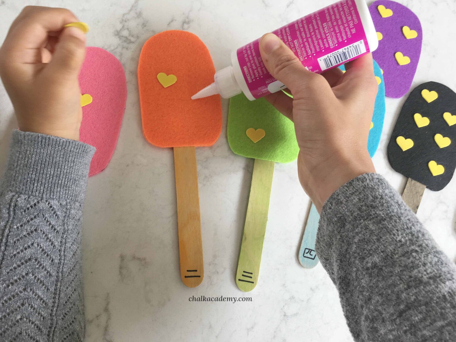 Number Matching Popsicles - Playful Way to Learn Basic Counting