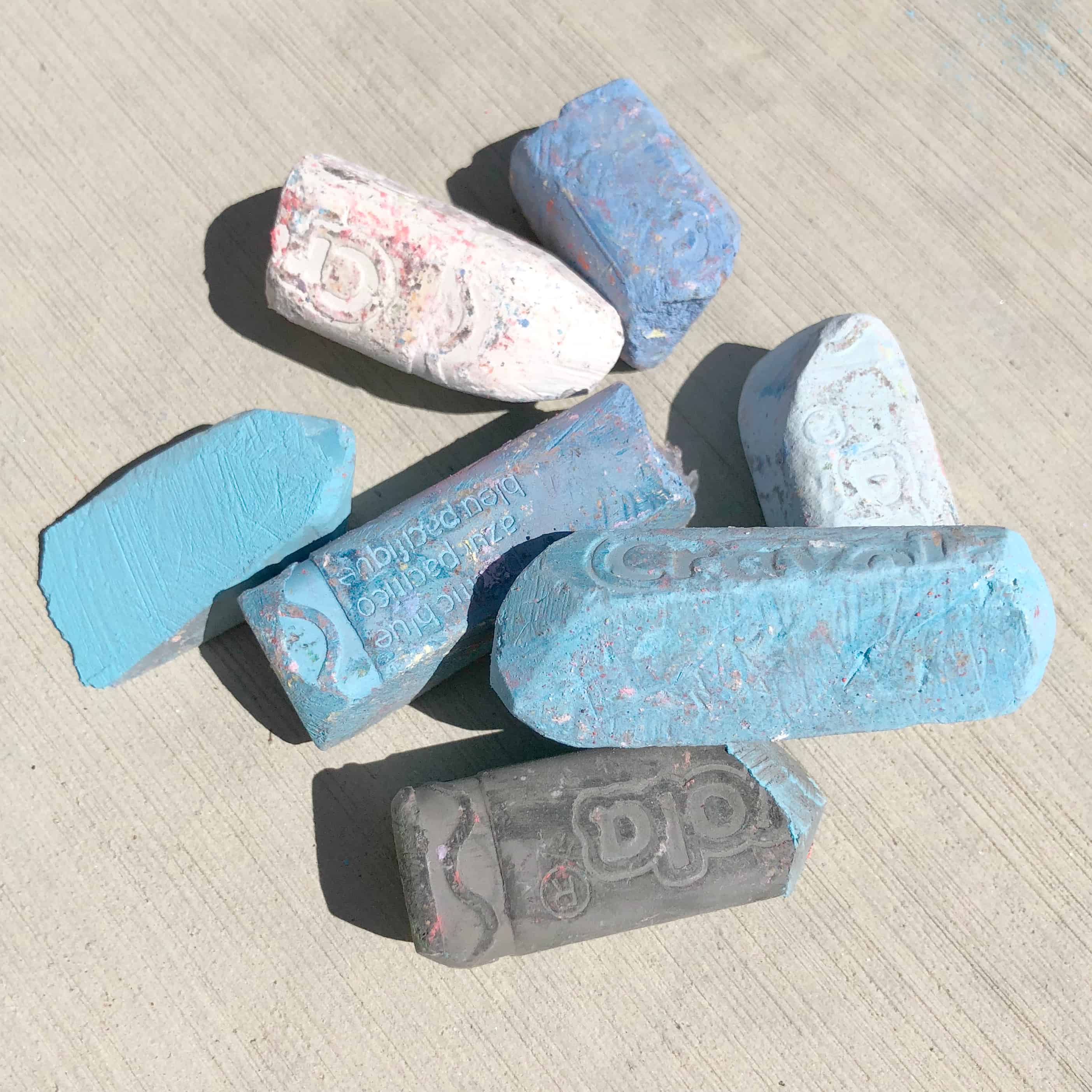 Water Painting Chalk Raindrops - Sight Word Activity