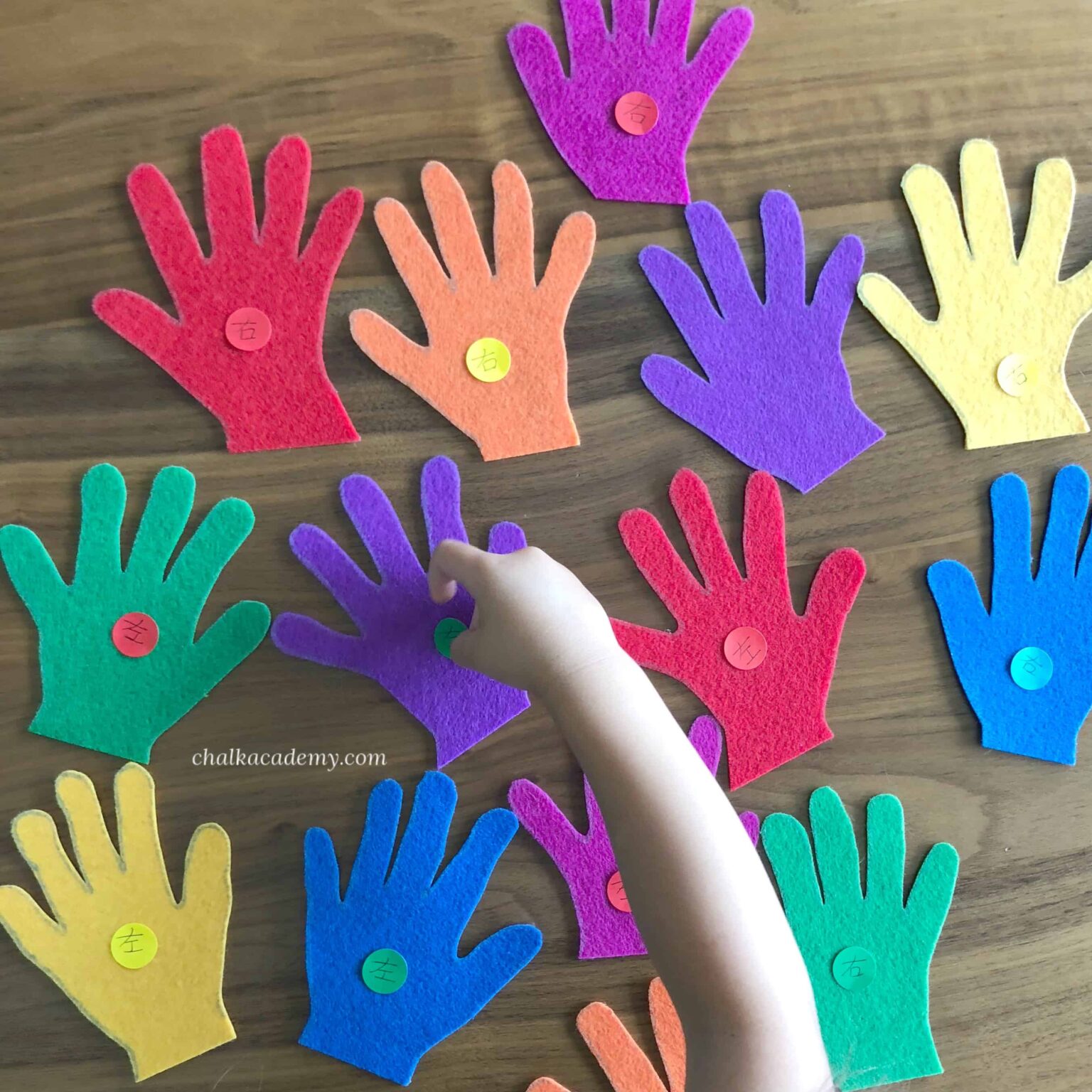 Left Versus Right Hand: How to Teach Your Child With Stickers!