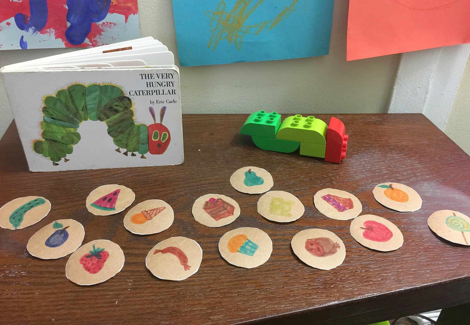 Very Hungry Caterpillar Story Stones Book Activity for Kids