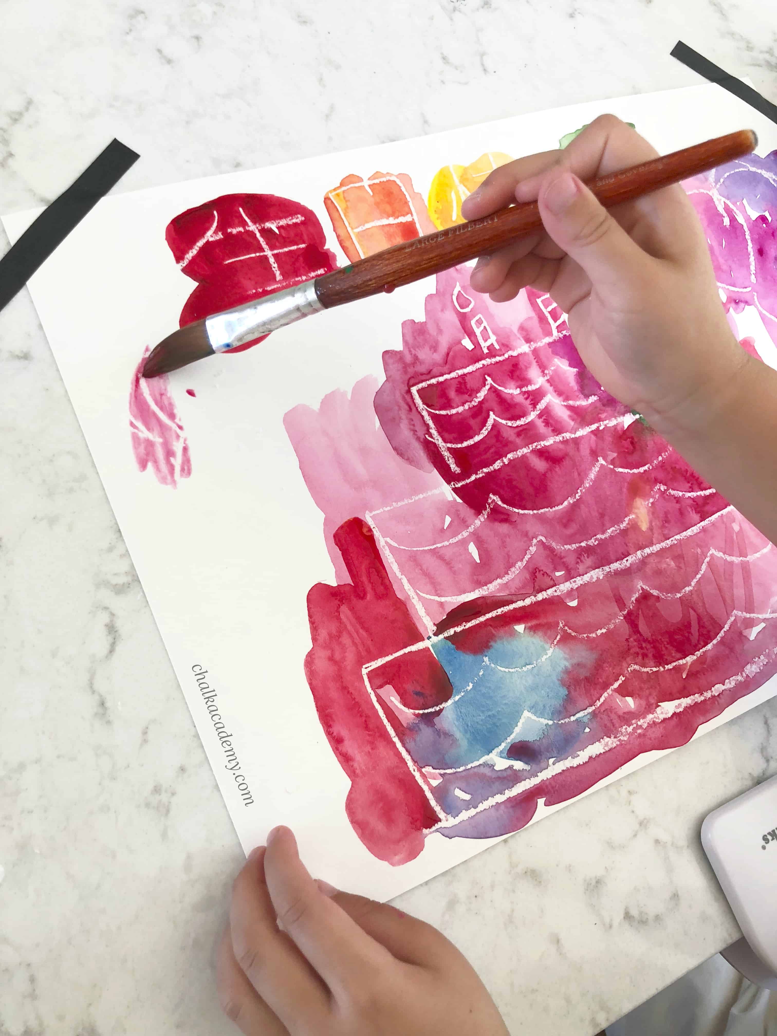 Wax Resist Painting - How to Create Surprise Messages and Drawings!