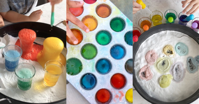Baking Soda and Vinegar Experiments: Color Explosion Science for Kids!